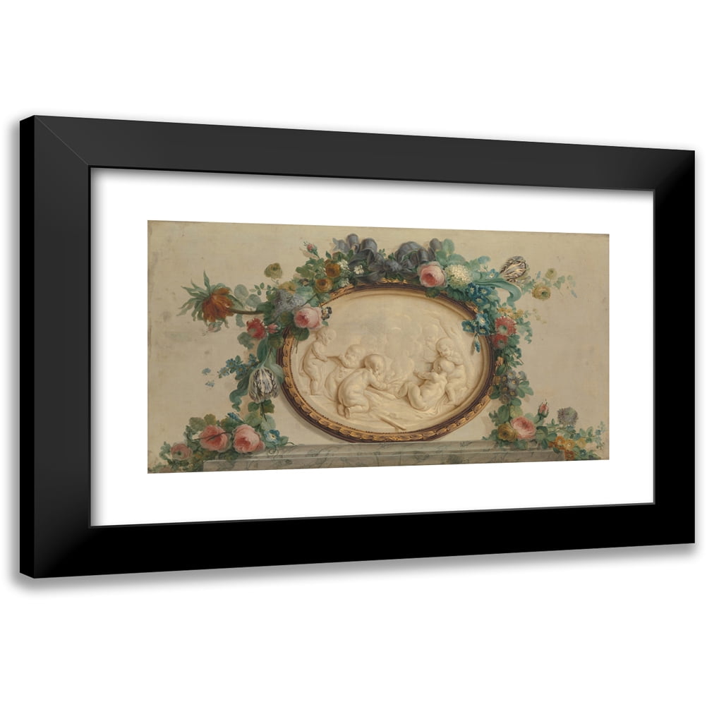 Anne Vallayer-Coster 24x15 Black Modern Framed Museum Art Print Titled ...