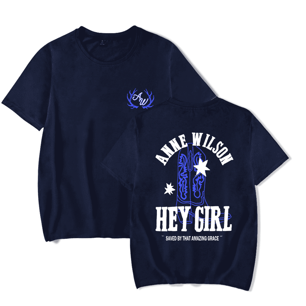 Anne Wilson Hey Girl Merch Unisex Oversized Soft Cotton Crewneck T ...