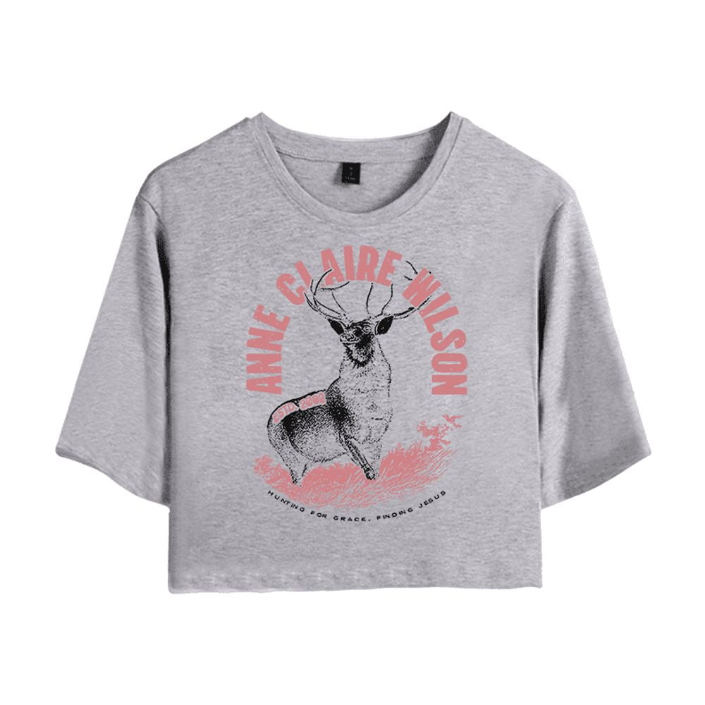 Anne Wilson Merch Deer Crop Top T-shirt Suits Girls Women Country Music ...