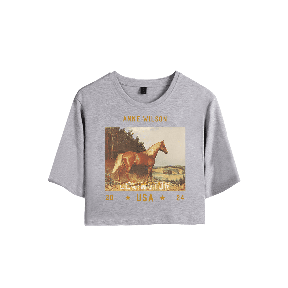 Anne Wilson Merch Equestrian Crop Top T-shirt Suits Girls Women Country ...