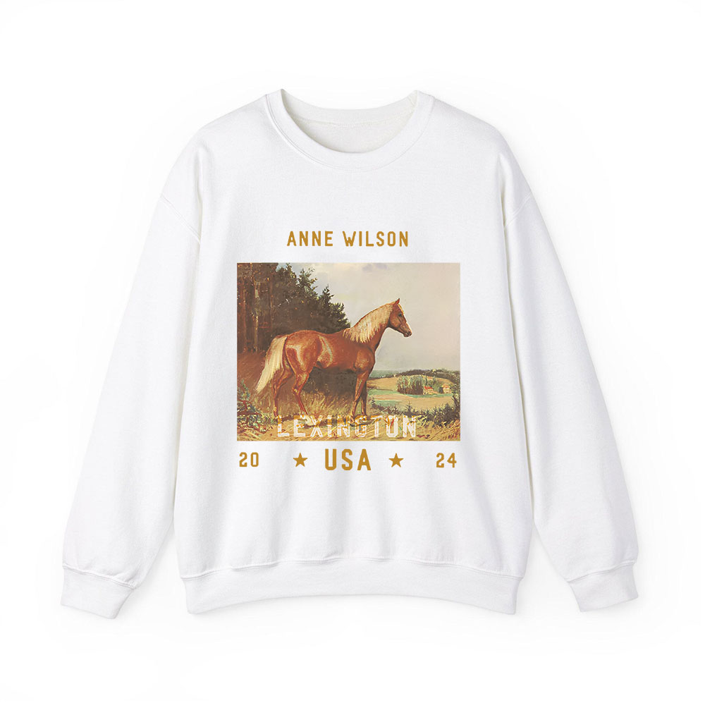 Anne Wilson Merch Equestrian Sweatshirt Crewneck Men Women Long Sleeve ...