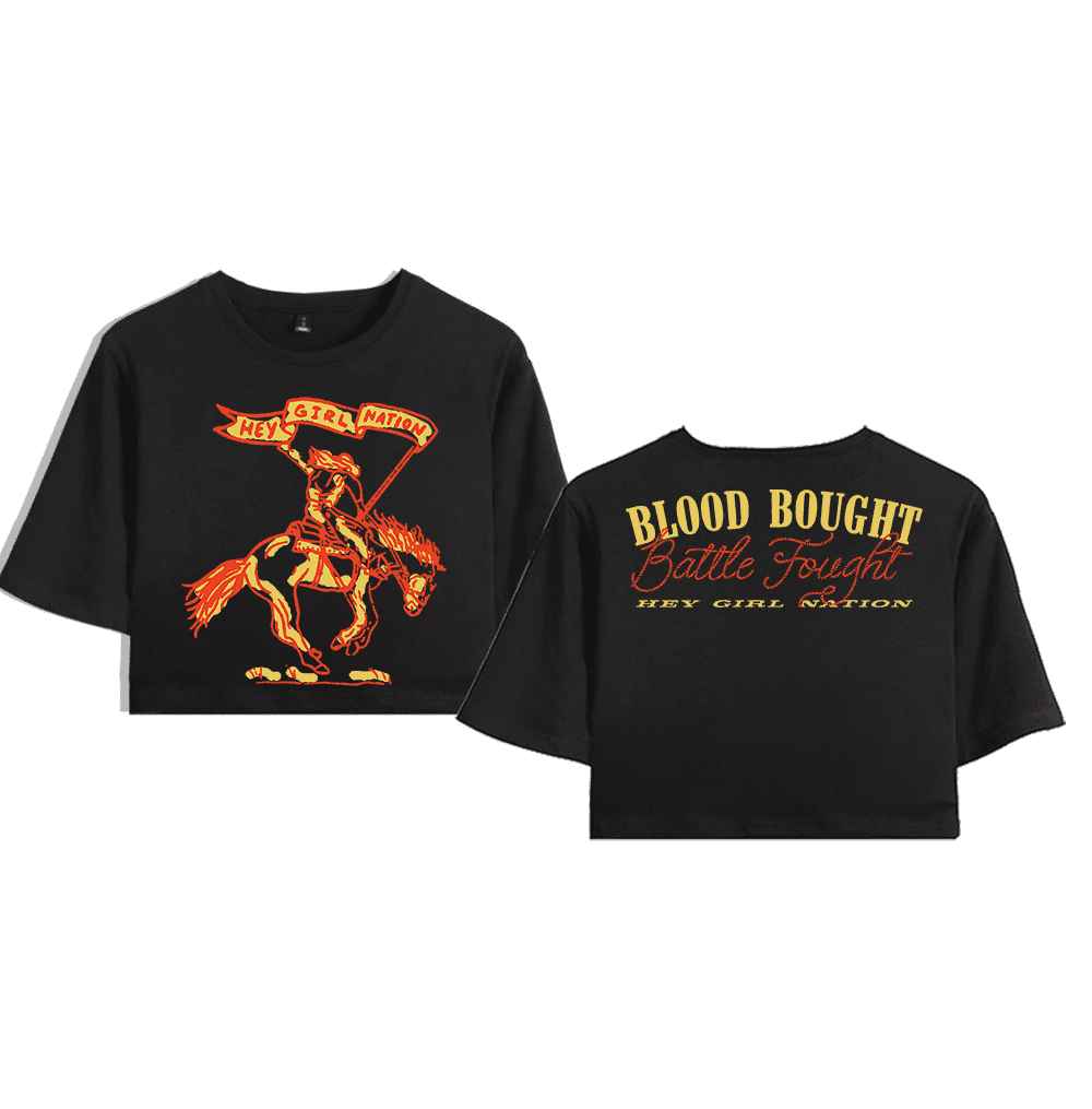 Anne Wilson Merch Hey Girl Nation Battle Fought Crop Top T-shirt Suits ...