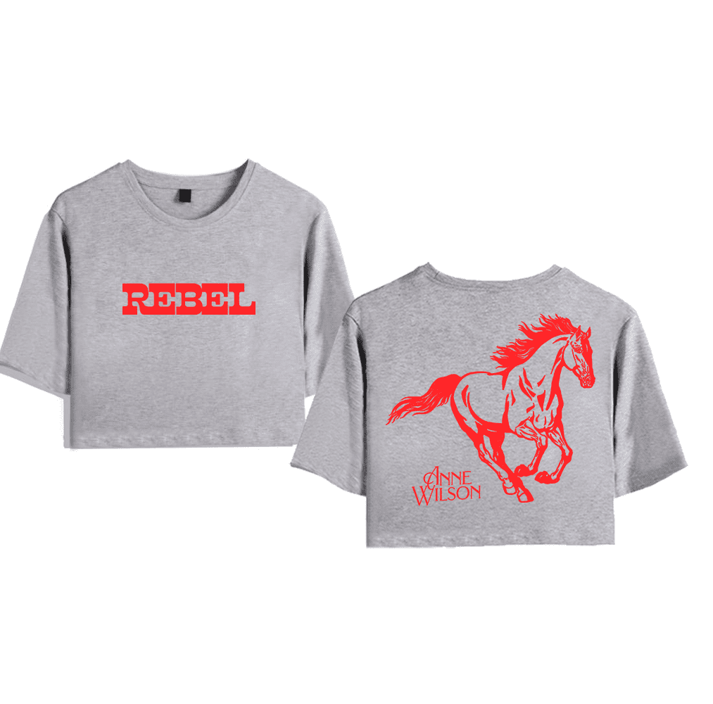 Anne Wilson Merch Rebel Crop Top T-shirt Suits Girls Women Country ...