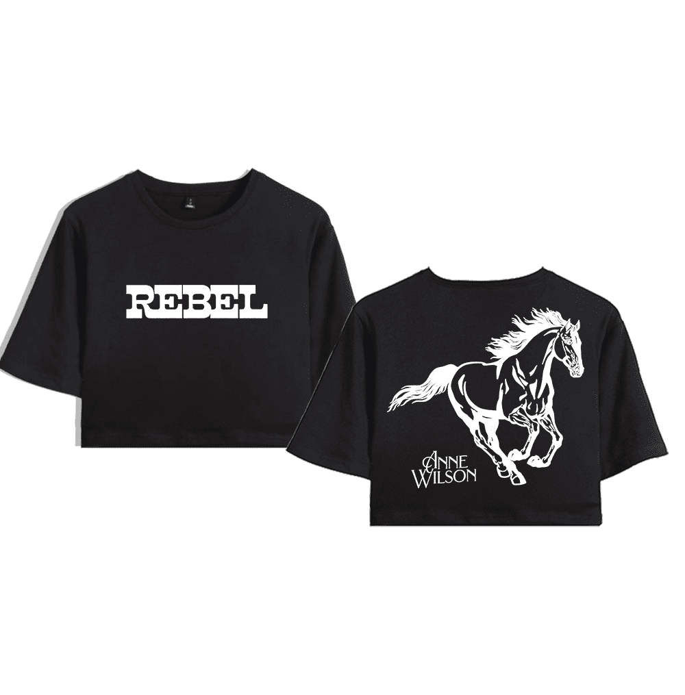Anne Wilson Merch Rebel Crop Top T-shirt Suits Girls Women Country ...