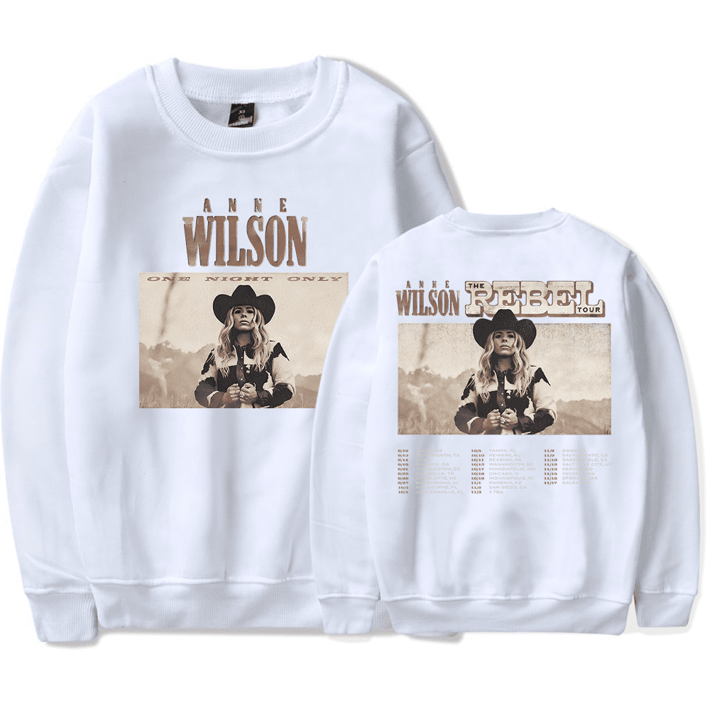 Anne Wilson Merch Sweatshirt Rebel Tour Crewneck Fashion Unisex Men ...
