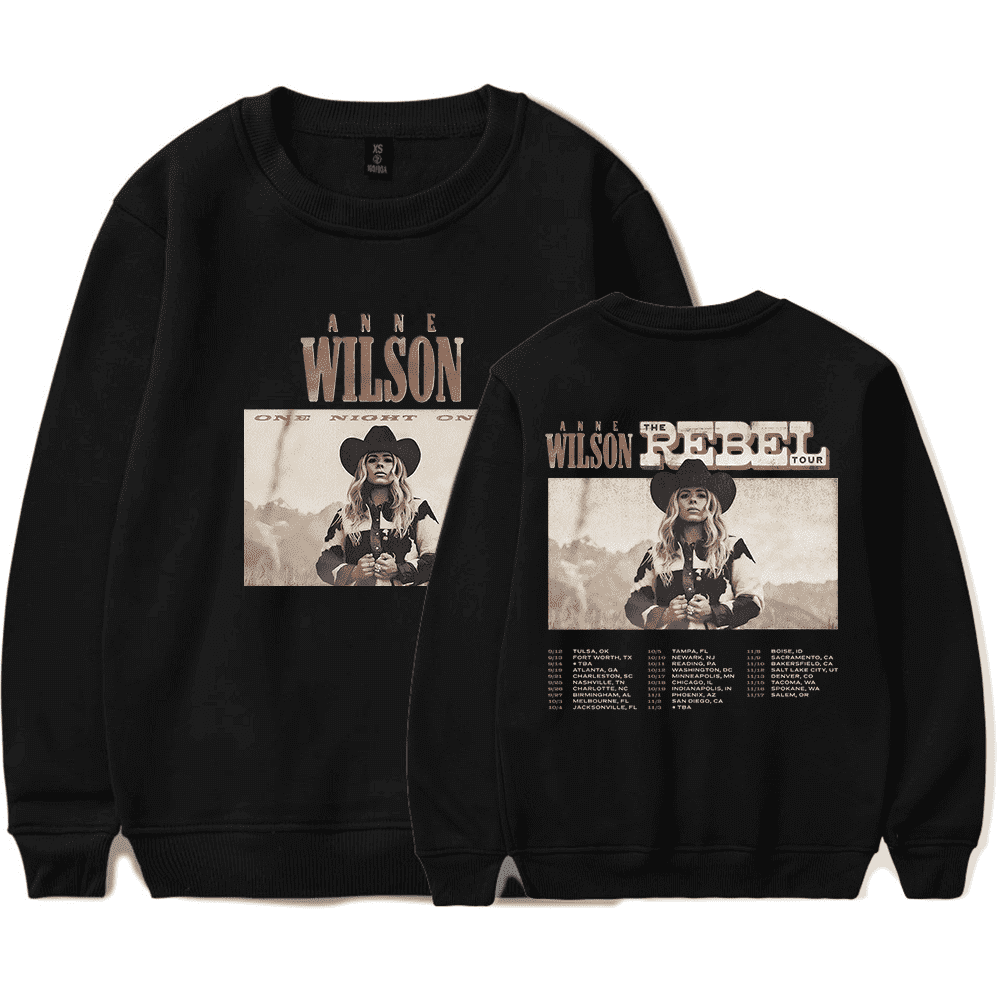 Anne Wilson Merch Sweatshirt Rebel Tour Crewneck Fashion Unisex Men ...