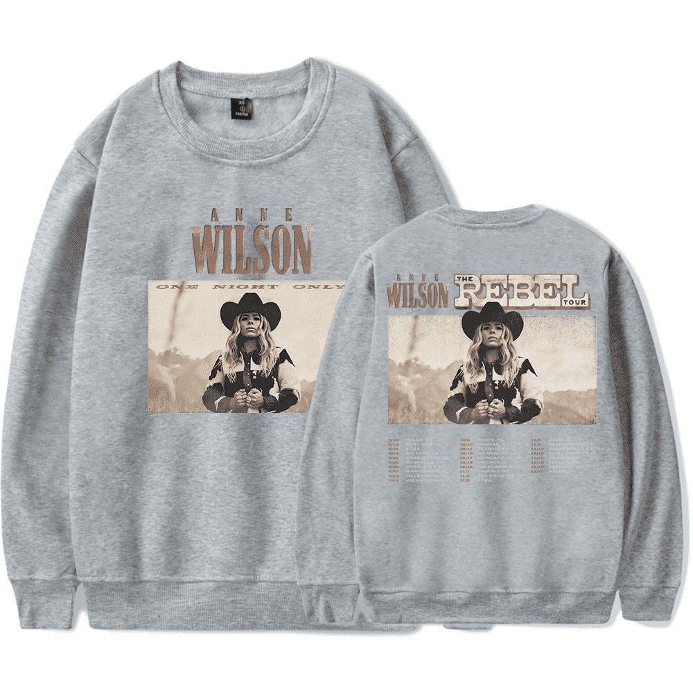 Anne Wilson Merch Sweatshirt Rebel Tour Crewneck Fashion Unisex Men ...