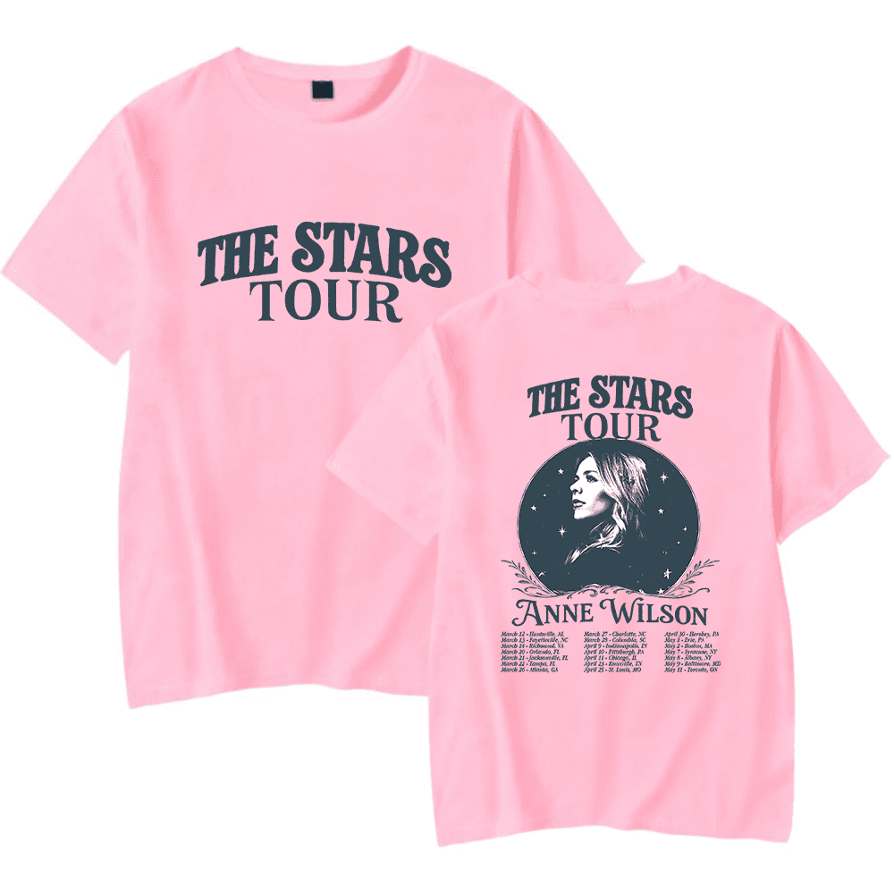 Anne Wilson Merch The Stars Tour T-Shirt Short Sleeve Album Men Women ...