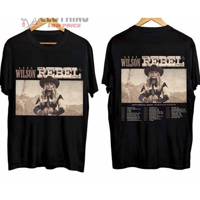Anne Wilson Tour 2024 Merch, Anne Wilson The Rebel Tour 2024 Shi shirt ...