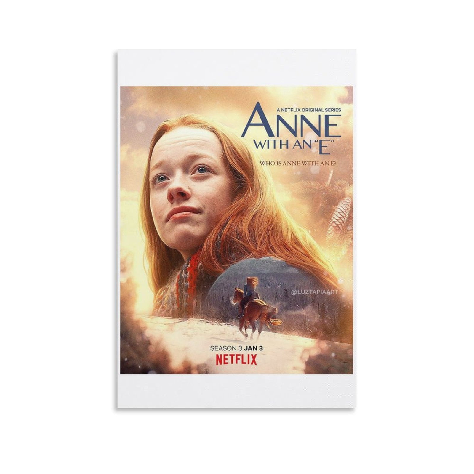 Anne With An E Poster Movie Canada Artworks Canvas Poster Room ...