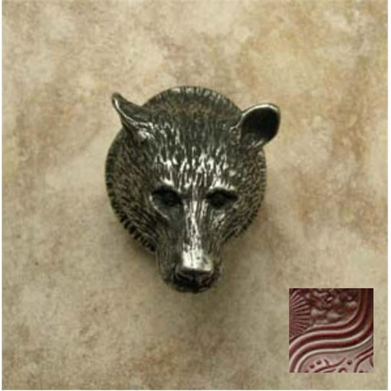 Anne at Home Bear Head Knob in Rust - Pewter Hardware - Walmart.com