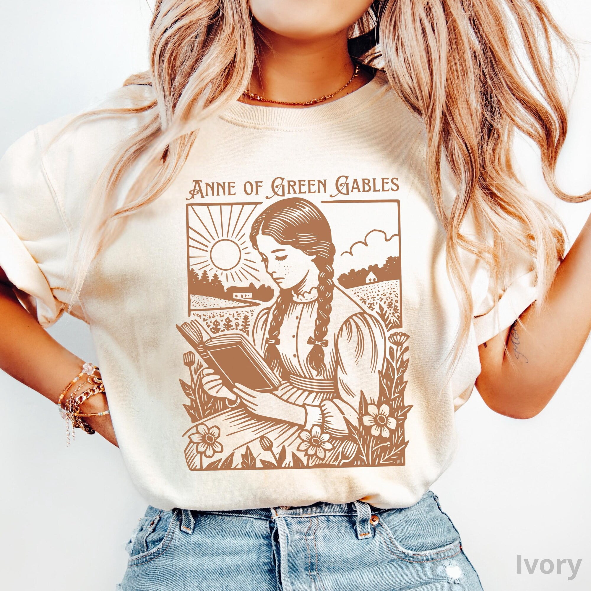 Anne of Green Gables Shirt 100 Cotton Anne Shirley Bookish TShirt Light ...