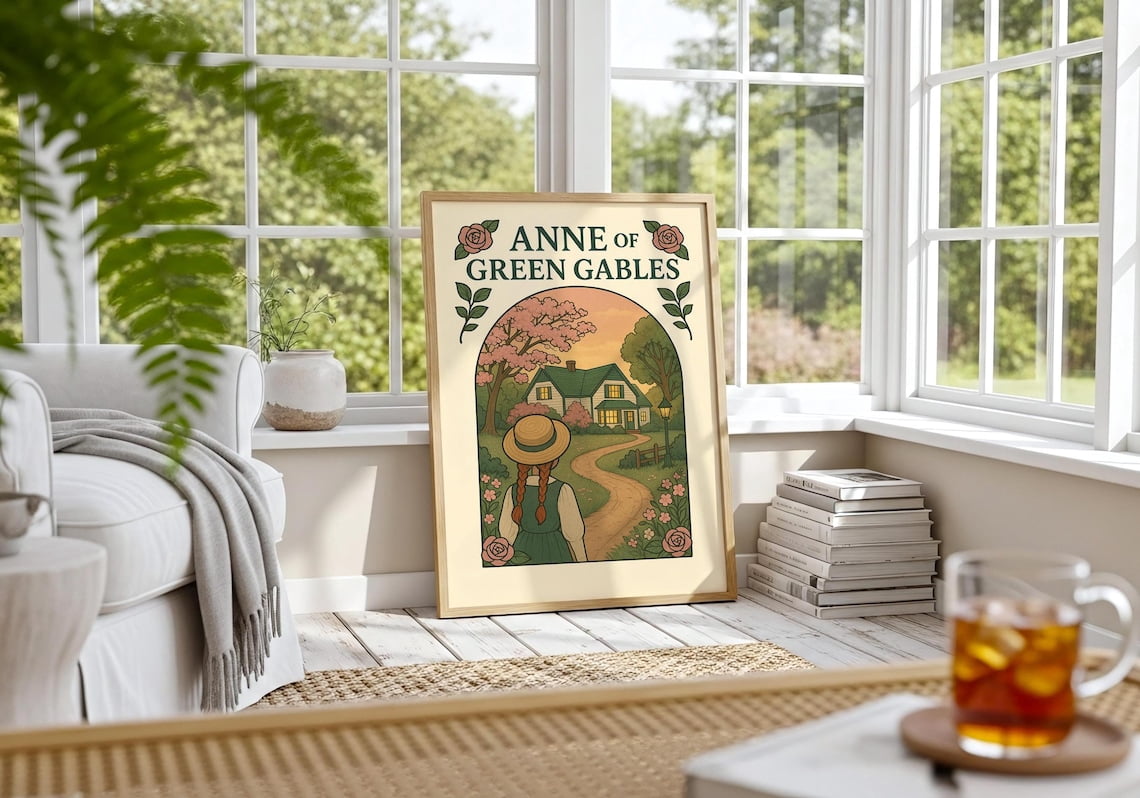 Anne of Green Gables Vintage Cottagecore Home Decor, Unframed Poster ...