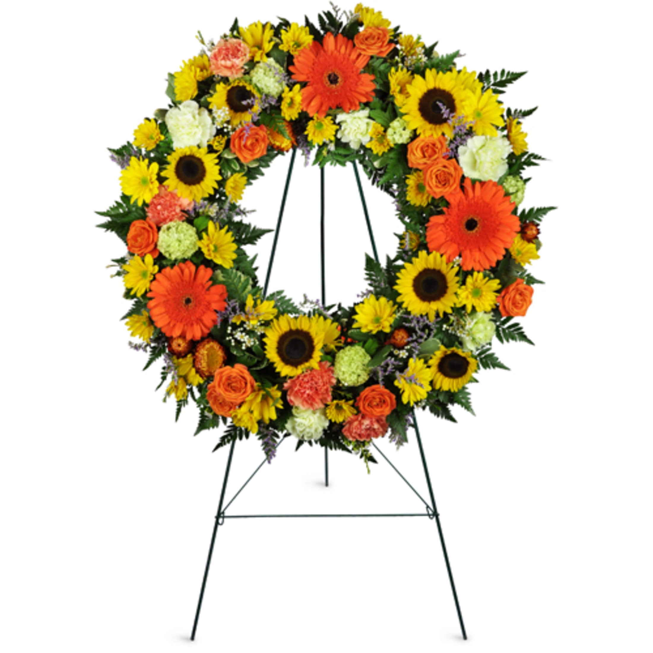 Anne's Flowers & Gifts Heavenly Dawn Sunflower Wreath - Walmart.com
