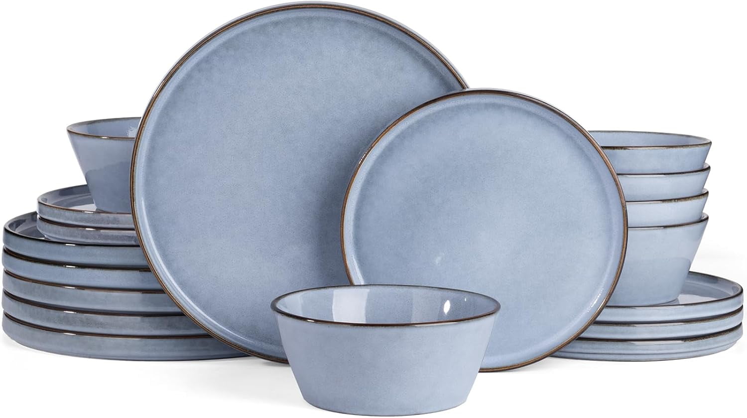 Annecy Dinner Plates and Bowls Sets, Stoneware Dinnerware Sets, Dishes ...