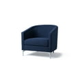 Annette Cabriole Arm Chair, Midnight Blue - Walmart.com