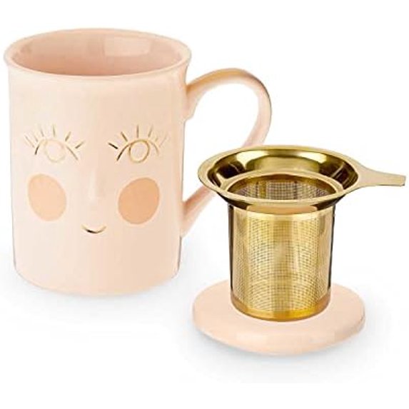 Annette Ceramic Tea Mug and Loose Leaf Tea Infuser, Loose Leaf Tea ...