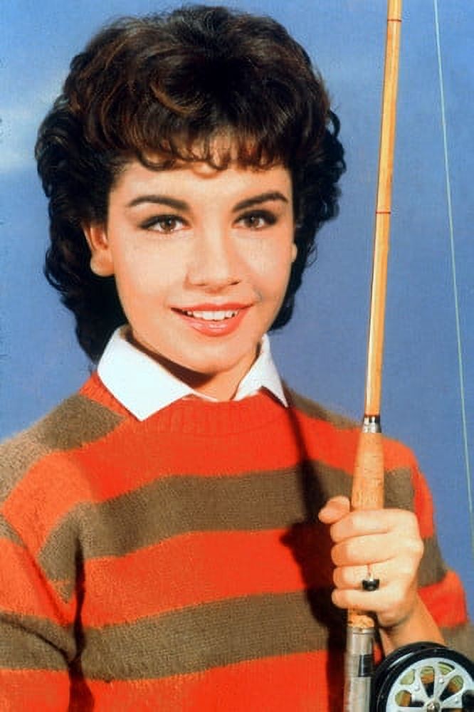 Annette Funicello 24x36 Poster Young Smiling Pose Holding Fishing Rod ...