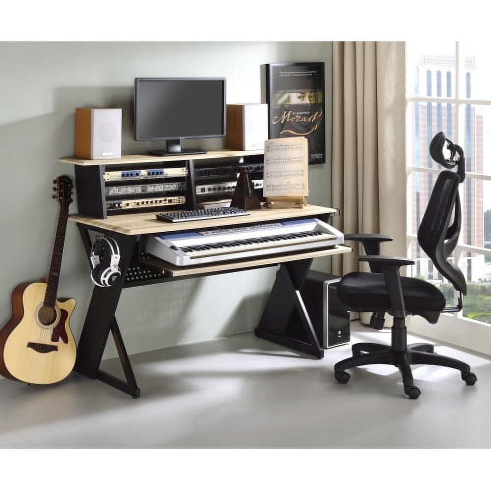 Annette Music Desk, Natural & Black Finish - Walmart.com