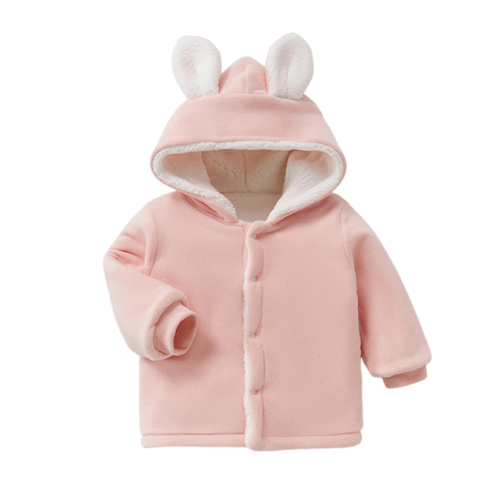 Annhoo 6 Months-4Years Baby Girls Boys Winter Coats Toddler Warm Fleece Thick Warm Long Sleeve ...