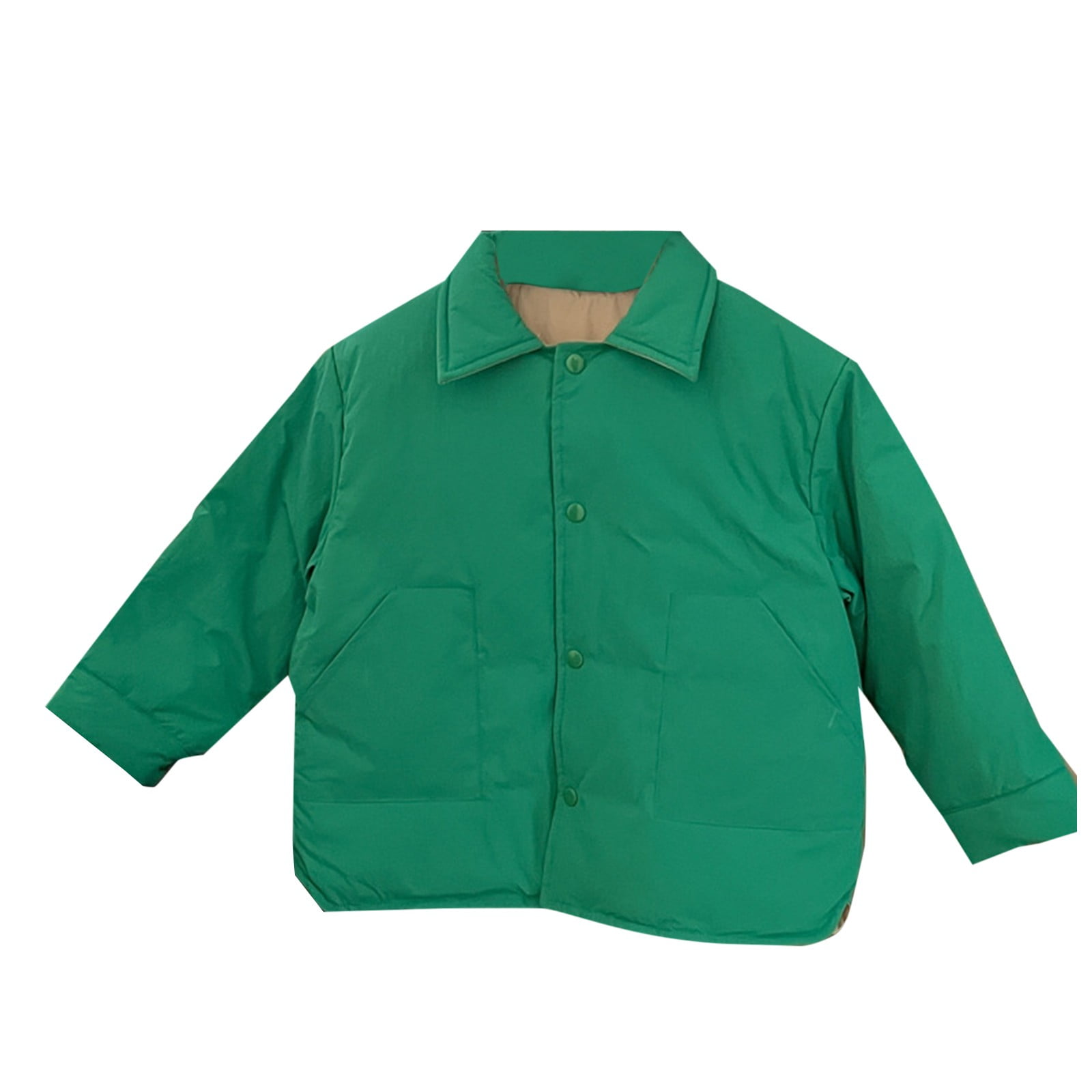 Annhoo Baby Boys Girls Puffer Jackets Winter Casual Long Sleeve Button ...