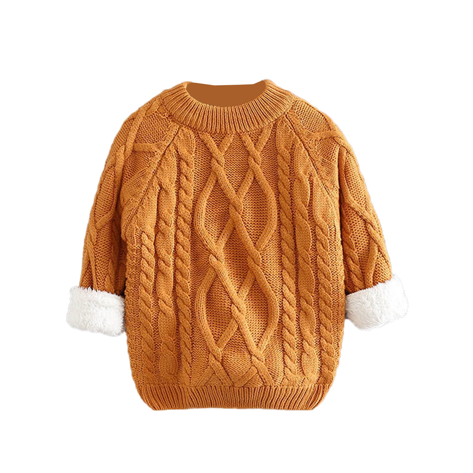 Annhoo Baby Boys Girls Sweater Fall Winter Long Sleeve Fleece Lined ...