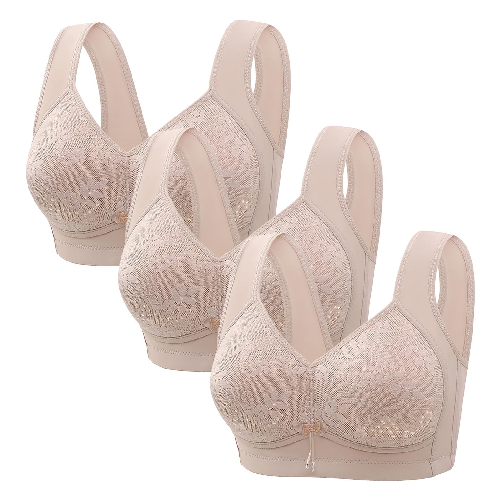 Annhoo Bralettes for Women Cozy Solid Full Coverage Wire Free Bras ...