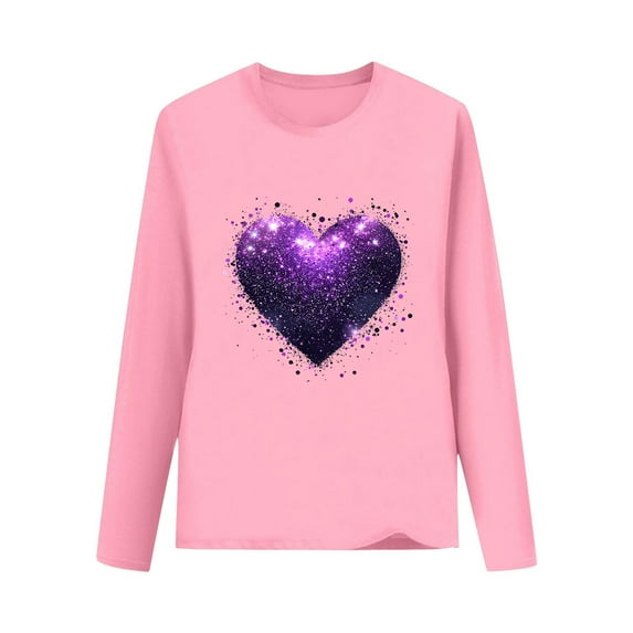 Annhoo Cute Tops for Children Loose Long Sleeve Round Neck Print ...
