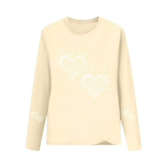 Annhoo Cute Tops for Children Loose Long Sleeve Round Neck Print ...