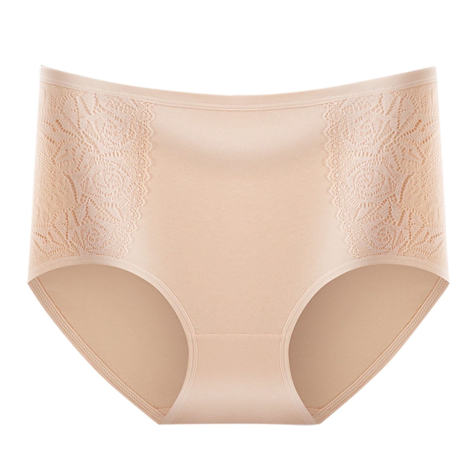 Annhoo High Waisted Womens Underwear Cotton No Show Soft Elastic ...