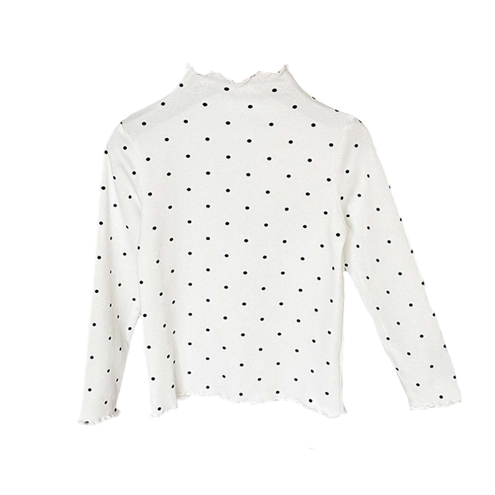 Annhoo Kids Long Sleeve Tops Block Color Print Crewneck Lacework ...