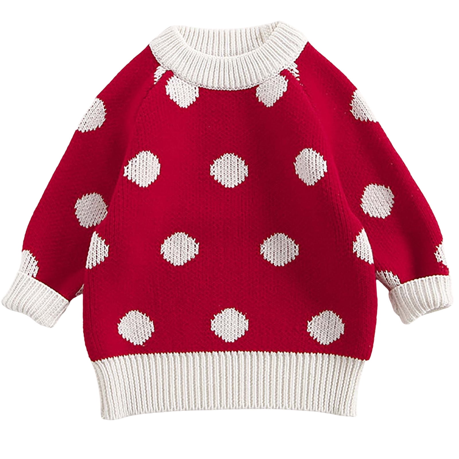 Annhoo Knit Sweaters for Baby Girls Fall Winter Fashion Polka Dots ...