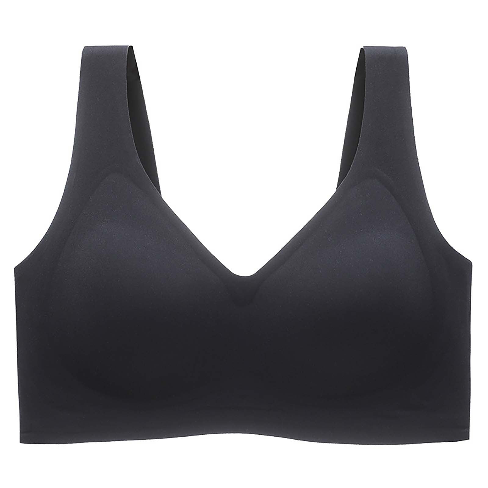 Annhoo Seamless Bras for Women Plus Size Full Coverage Gathered Bras ...