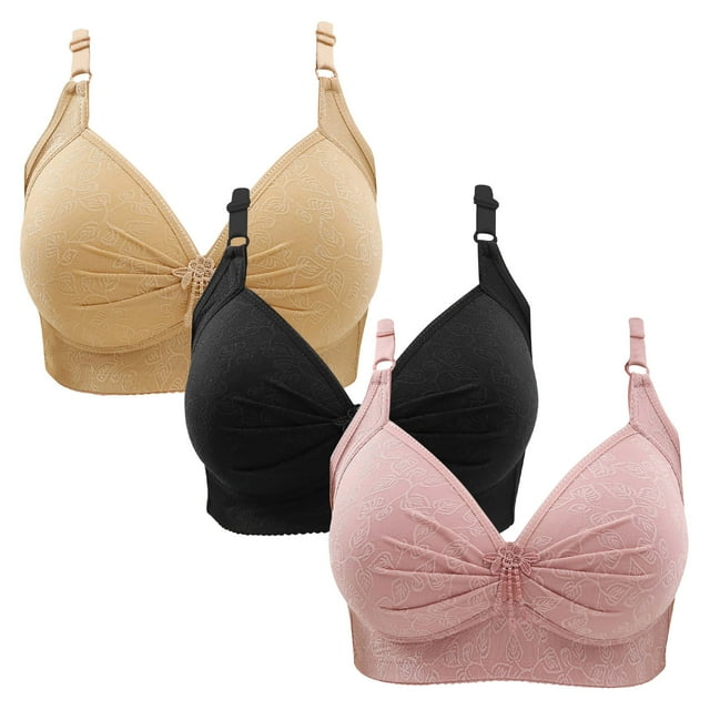 Annhoo Supportive Bras for Women Plus Size Full Coverage Wireless ...