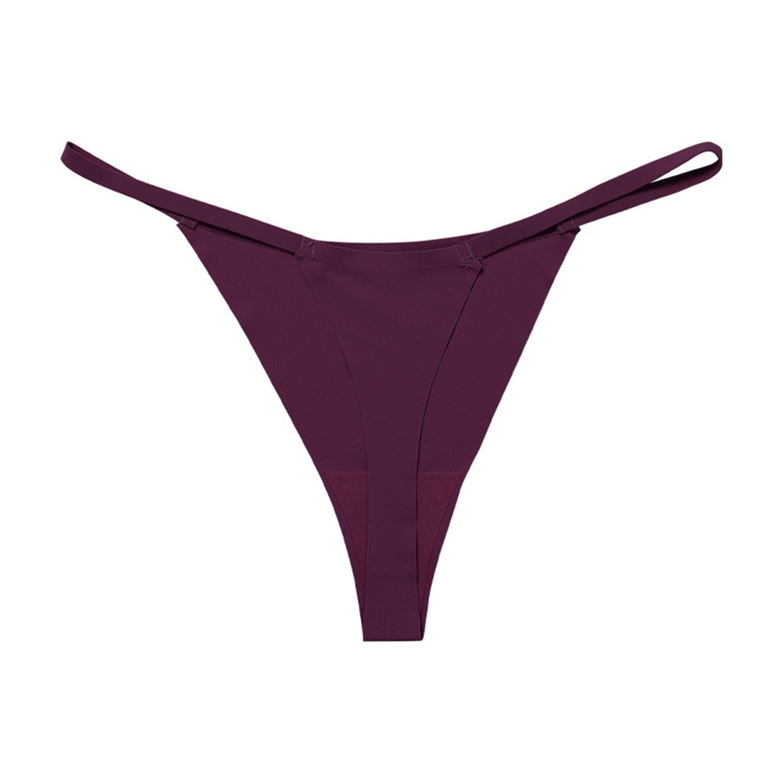 Annhoo Thongs for Women Low Waisted Seamless Solid Bikini G-Strings ...