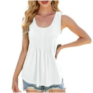 SUNBS Tank Tops for Women, Ribbed Sleeveless Henley Racerback Camisole ...