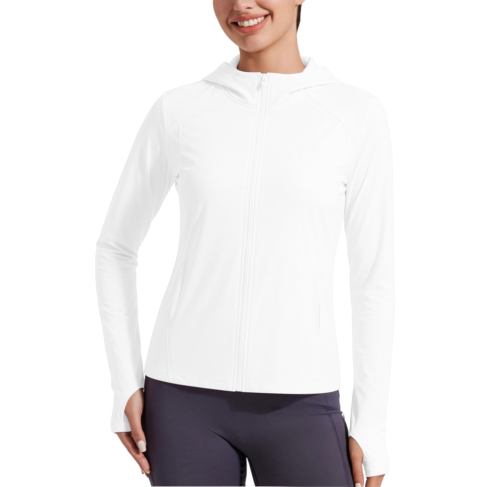 Annhoo Workout Sun Protection Jacket for Women Comfy Quick-Dry UPF50 ...