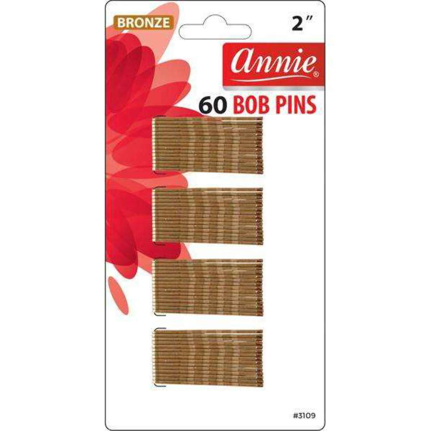 Annie 2” Bob Pins Bronze 60pc #3109 - Walmart.com