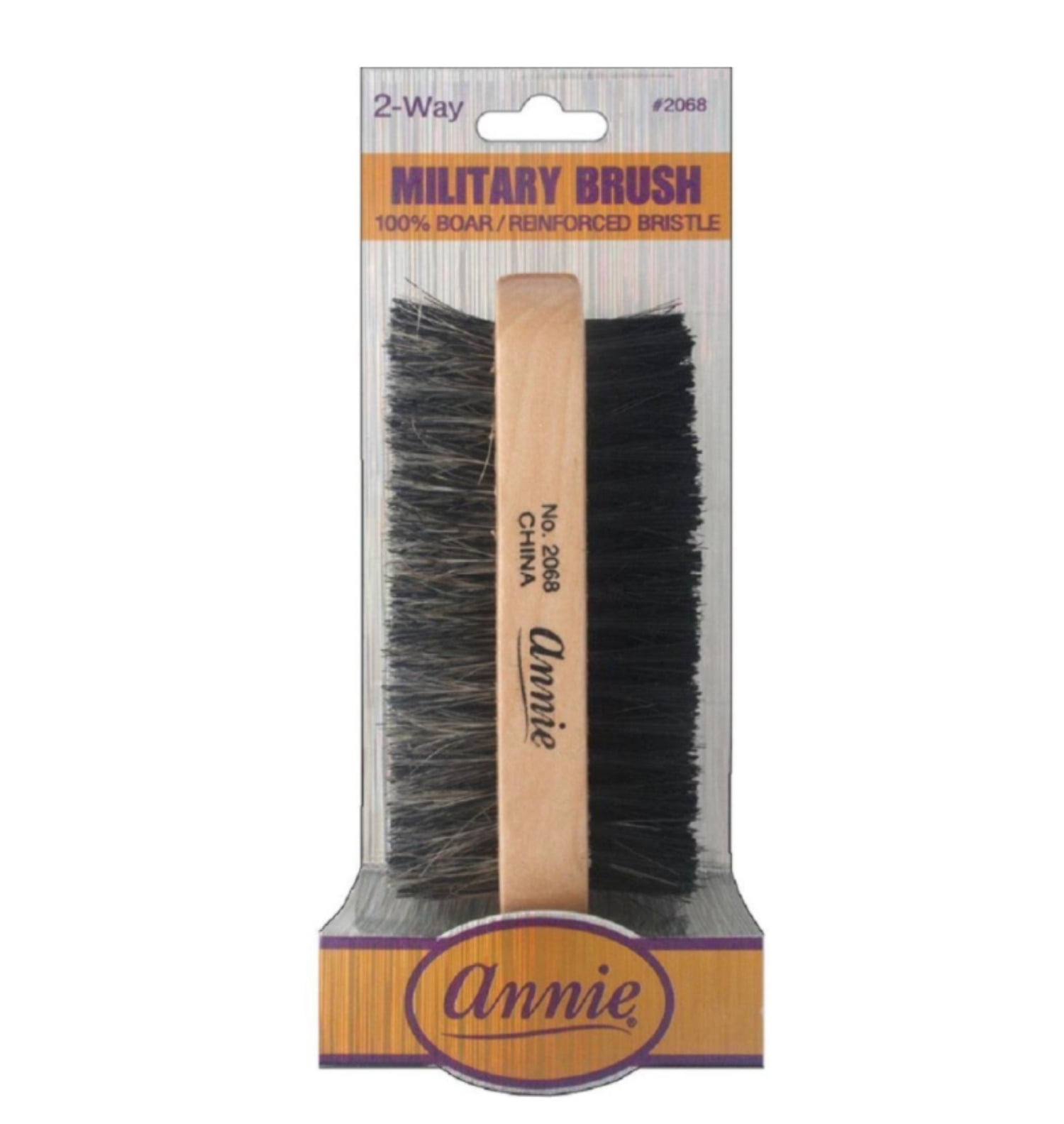 Annie 2 Way Military Brush Two Sided 100% Boar Reinforced 2068 ...