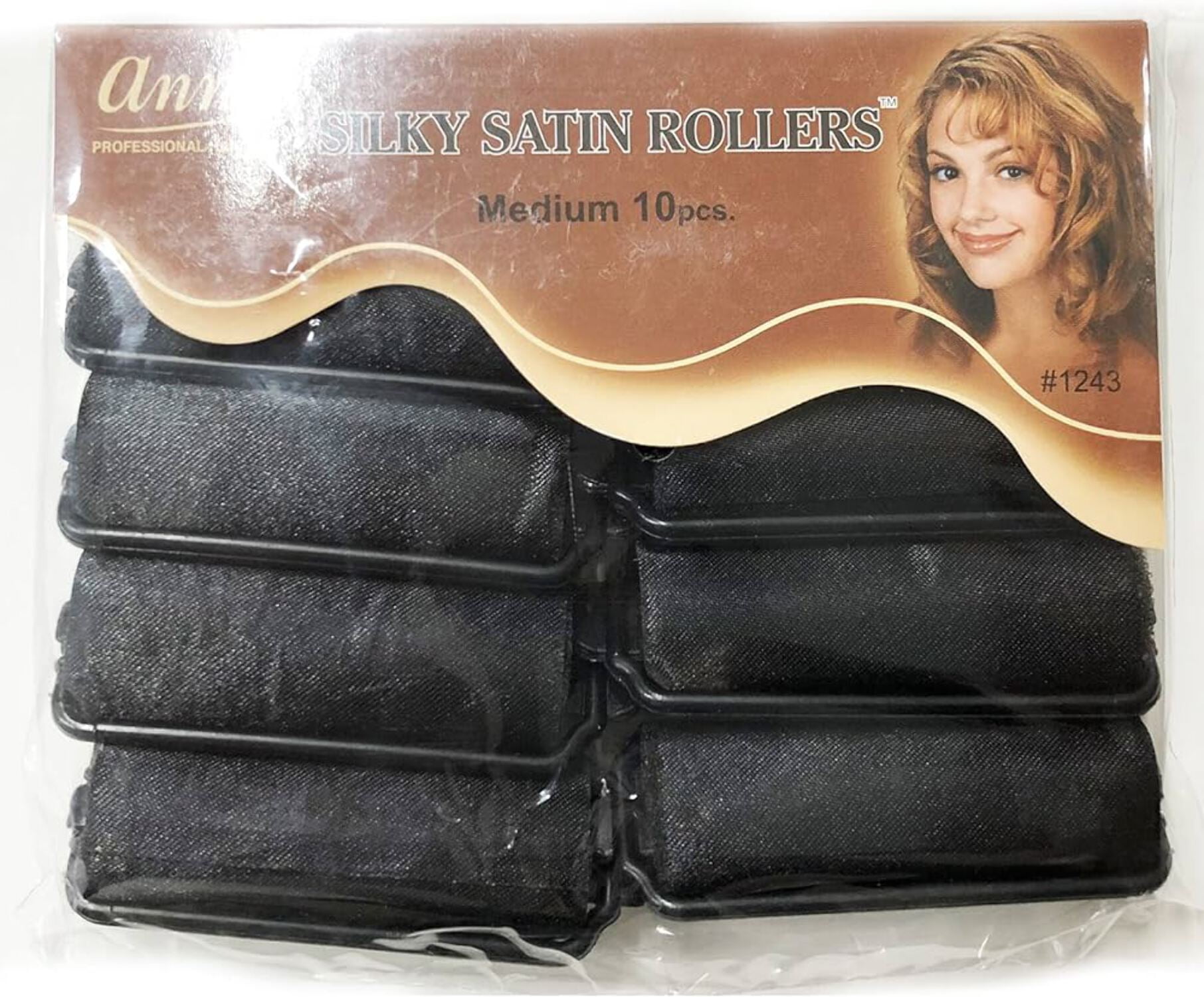 "Annie Medium Satin Foam Hair Rollers Set - 3/4"", Prevents Hair ...