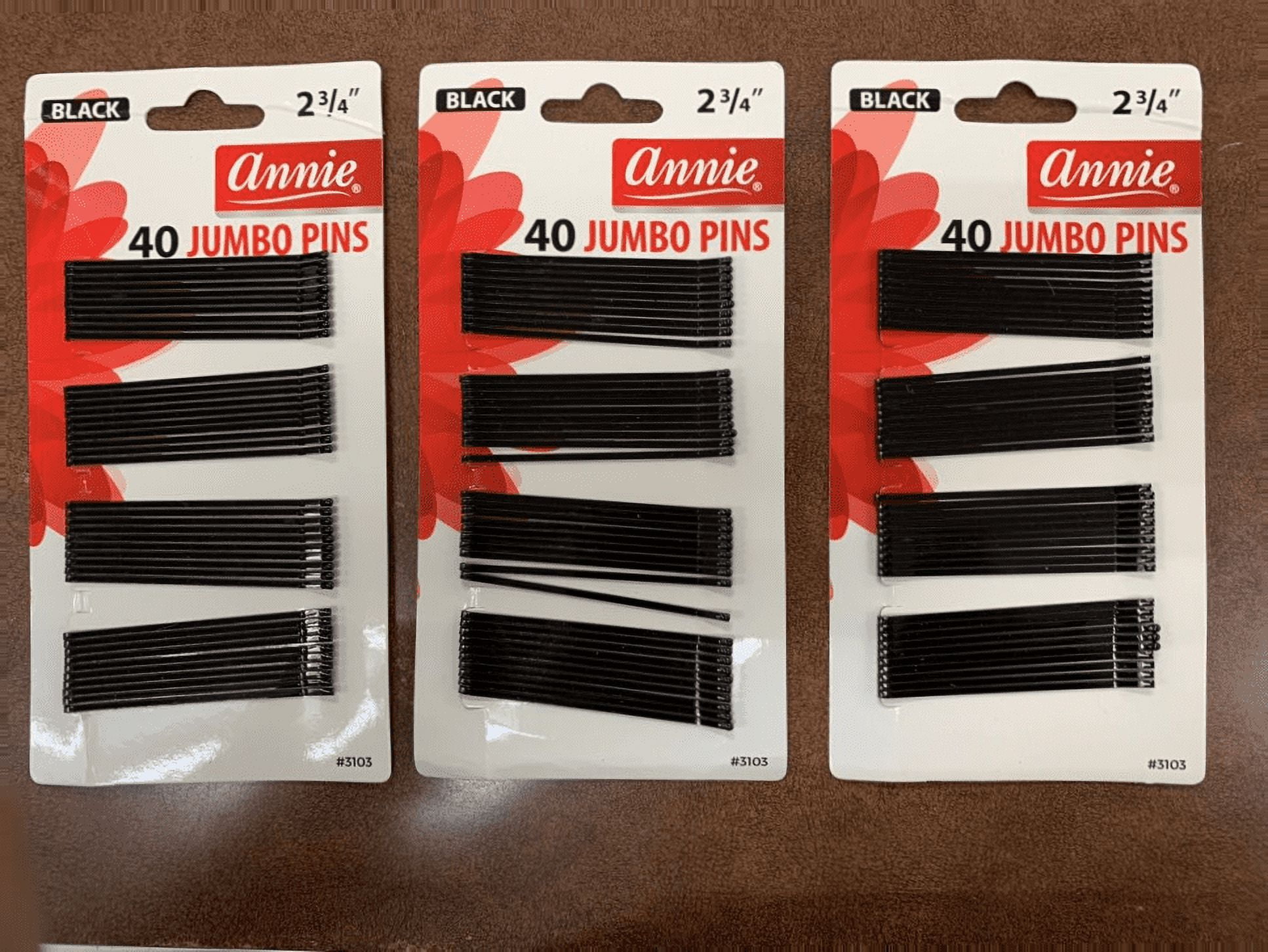 ANNIE 2-3/4" JUMBO PINS BLACK #3103 - Walmart.com