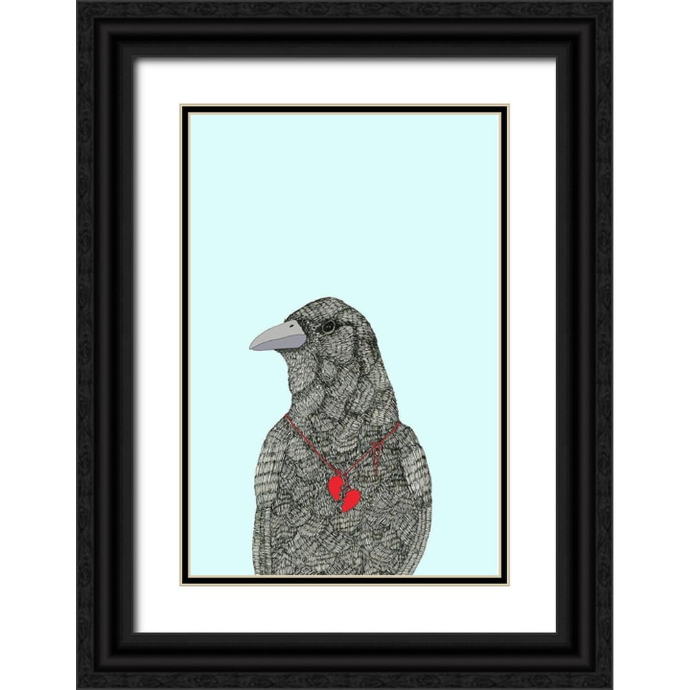 Annie Bailey Art 11x14 Black Ornate Wood Framed with Double Matting ...