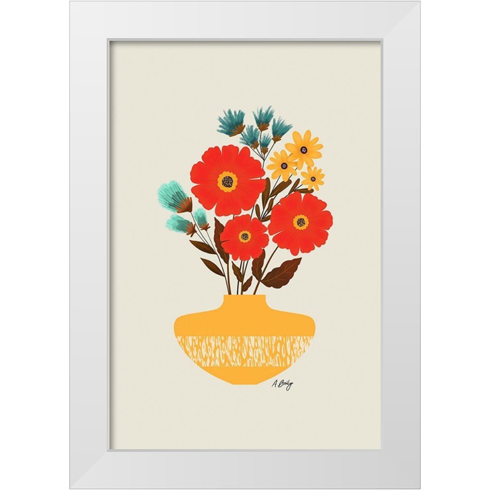 Annie Bailey Art 17x24 White Modern Wood Framed Museum Art Print Titled ...