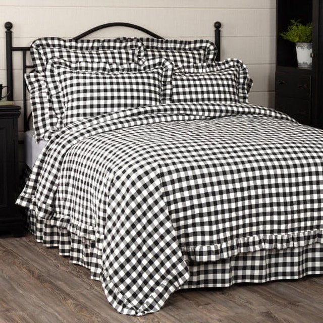 Annie Buffalo Check Quilt - Black - Walmart.com