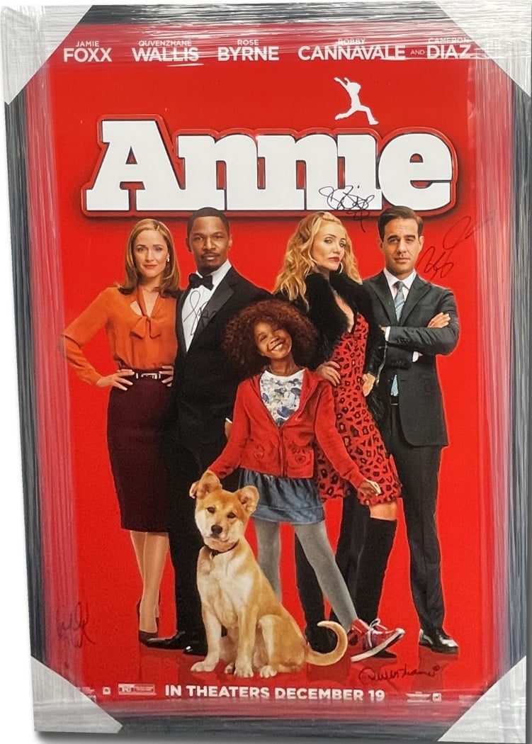 Annie Signed Cast Autographed 27x40 Poster Foxx Diaz Cannavale +2 ...