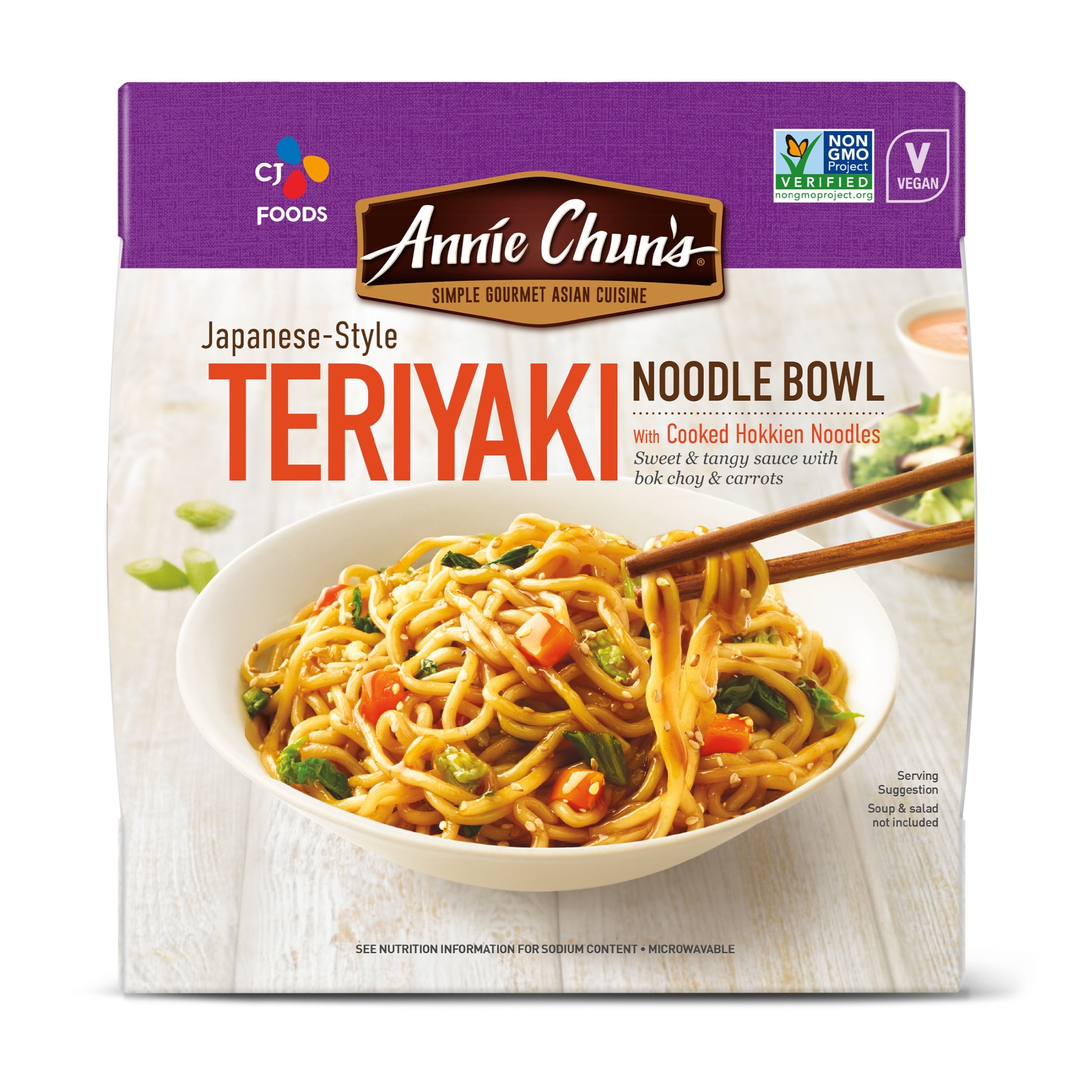 Annie Chun's, 7.81 oz, 1 PACK Japanese Style Teriyaki Noodle Bowl, 7.81 oz - Walmart.com