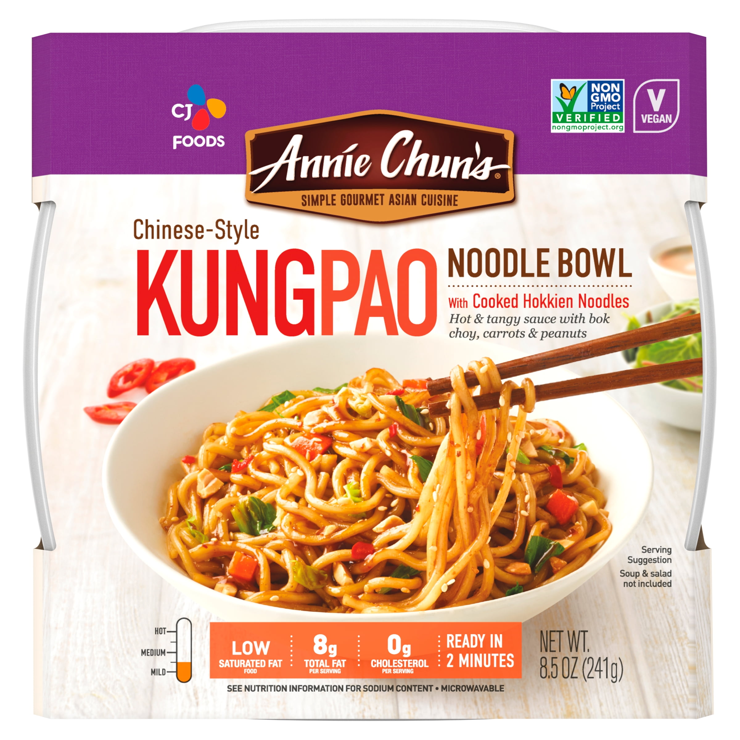 Annie Chun's Chinese-Style Kung Pao Noodle Bowl, 8.5 oz, Hokkien ...