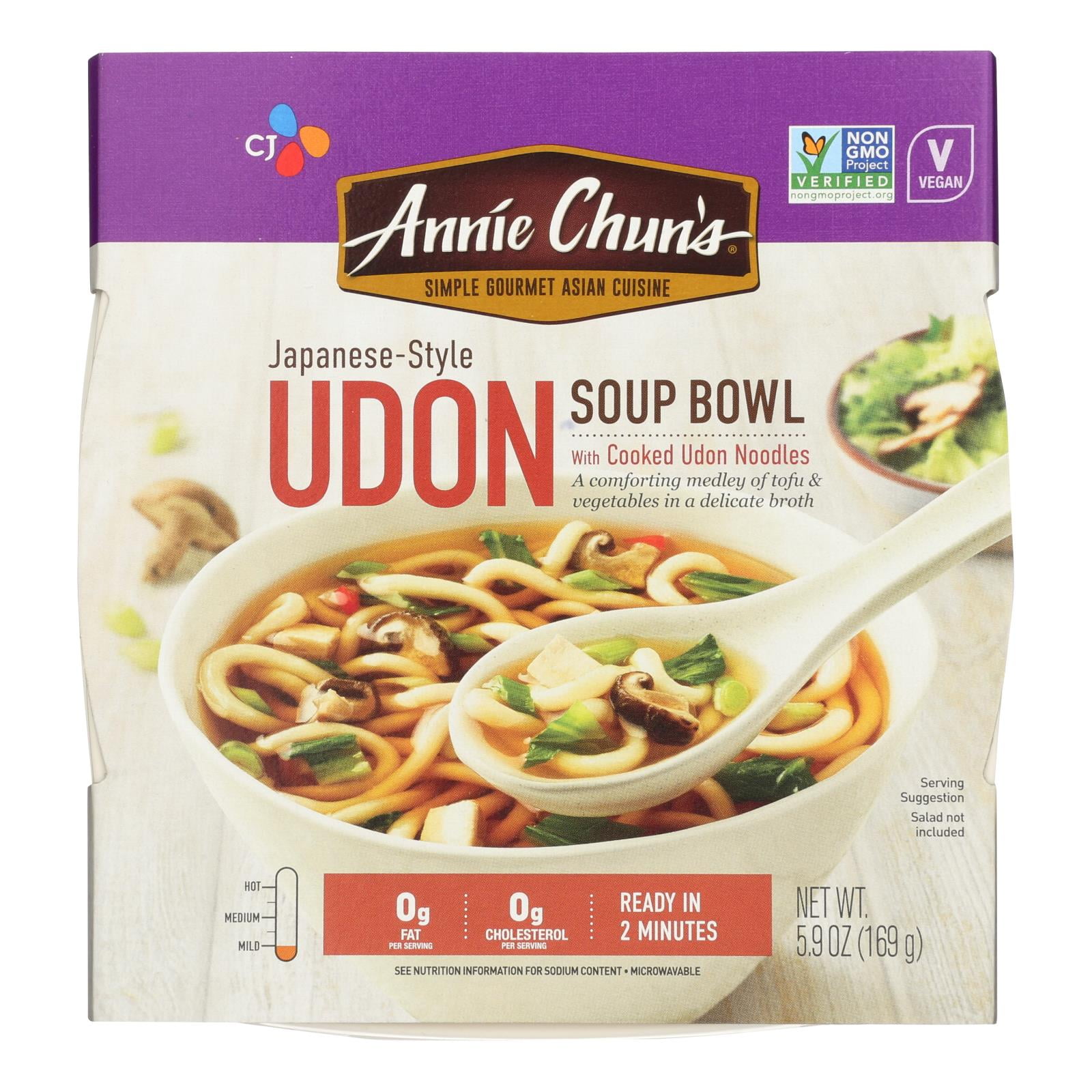Annie Chun's Instant Microwave Asian Udon Noodles Soup Bowl, 5.9 oz ...