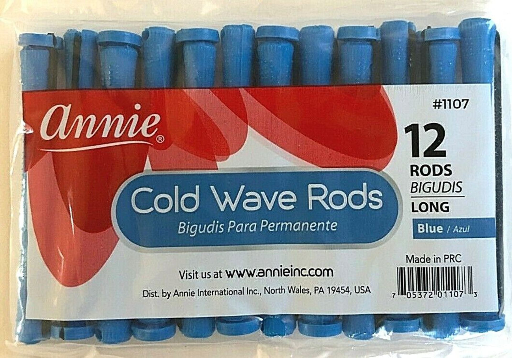 Annie Cold Wave Rods Rubber Bands Blue 12rods #1107 - Walmart.com