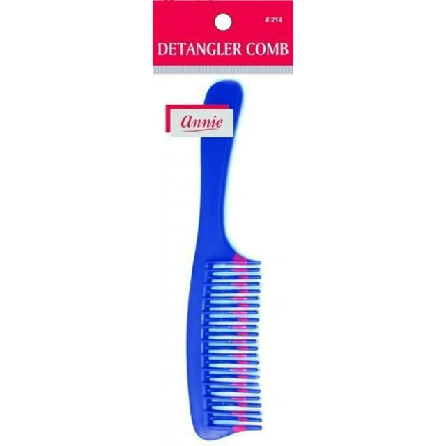 Annie Detangler Comb – Wide Tooth Two-Tone Blue #214 - Walmart Business ...